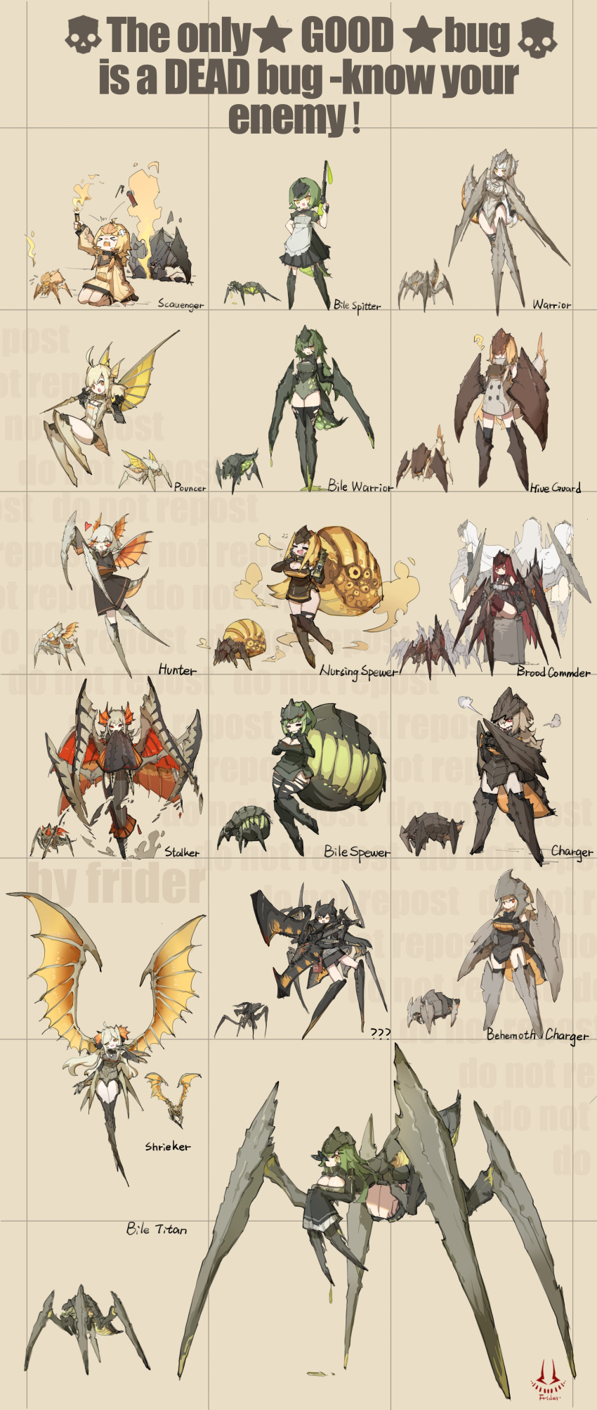 Safebooru - 6+girls ? absurdres acid arthropod girl arthropod limbs ...