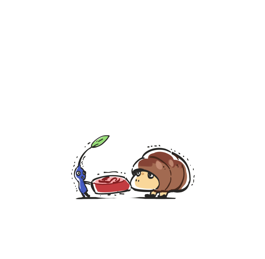Safebooru - black eyes blue pikmin blue skin breadbug colored skin ...