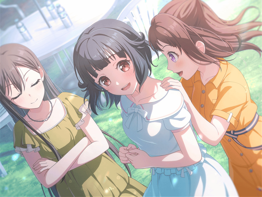 Safebooru - bang dream! black hair dress red eyes short hair smile ushigome rimi | 5357155