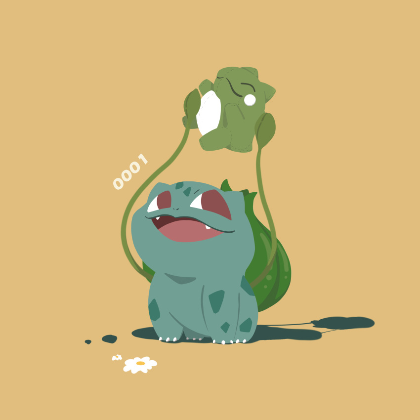Safebooru - absurdres animal focus brown background bulbasaur claws ...