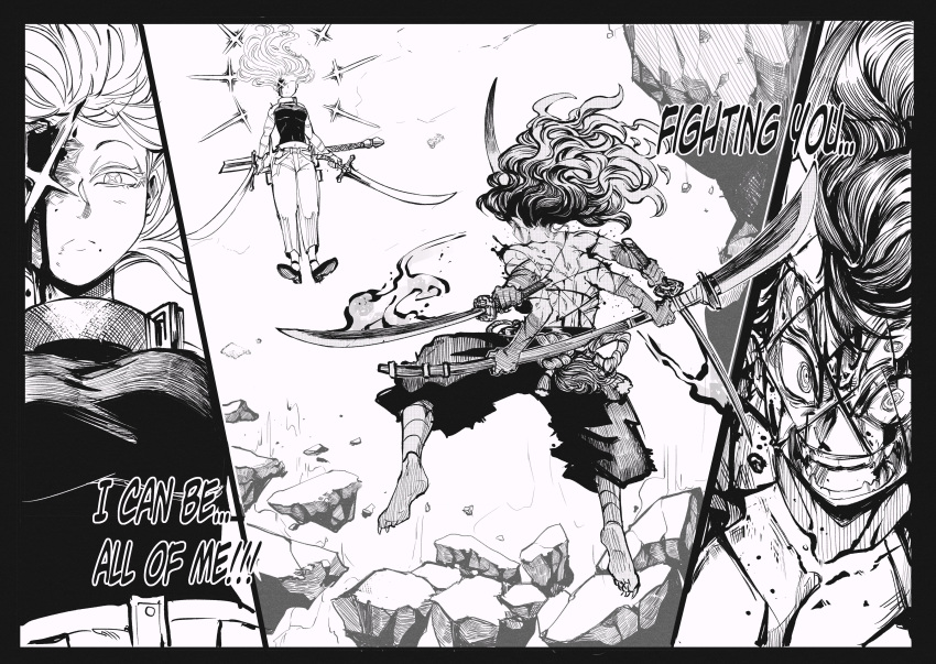 Safebooru - 2girls absurdres antares topaz battle blood blood on face ...