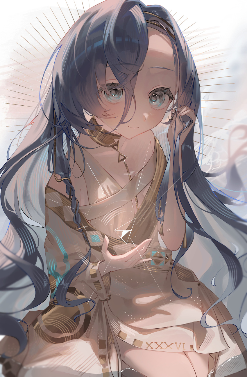 Safebooru - 1girl 37 (reverse:1999) absurdres ancient greek clothes bare shoulders blue eyes ...