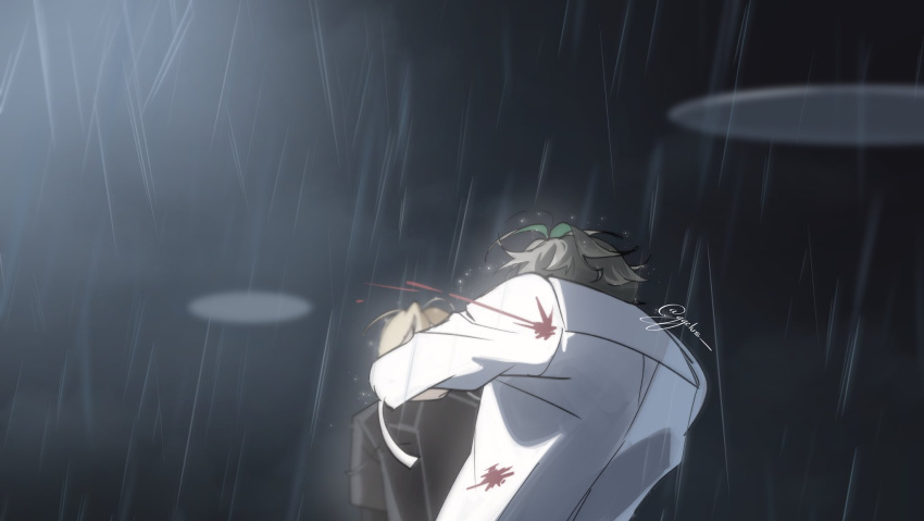 Safebooru - 2boys alhaitham (genshin impact) alien stage black shirt ...