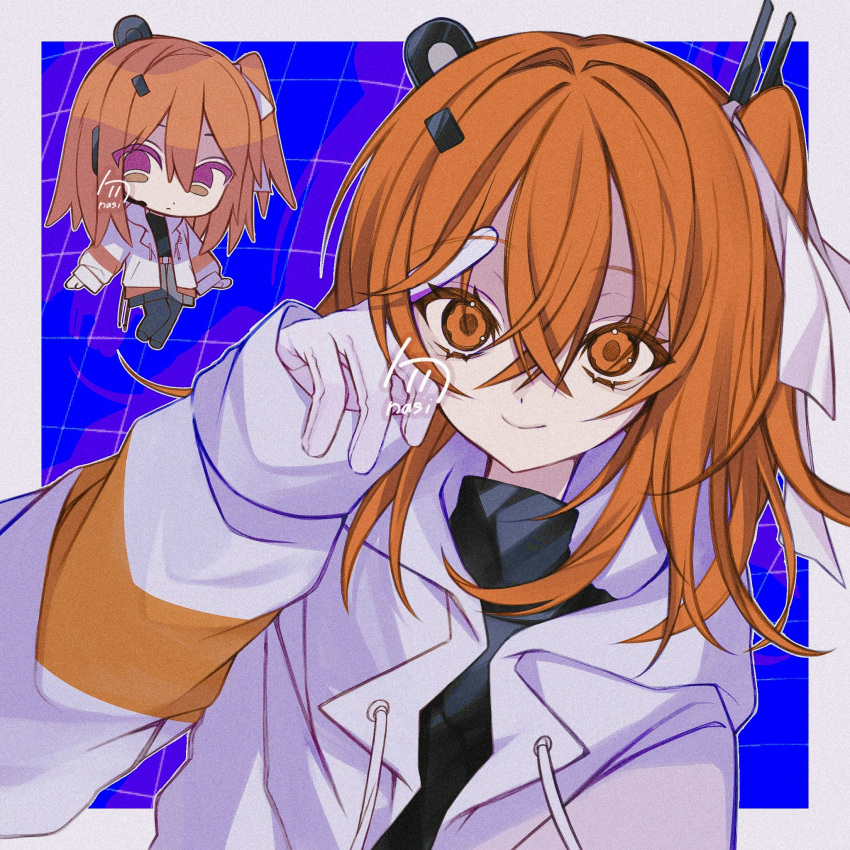 Safebooru - 1girl a.i. voice adachi rei artist name black shirt blue ...