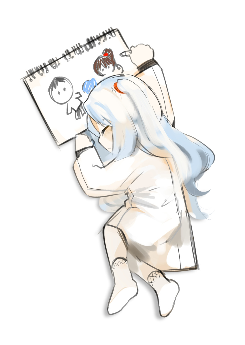 Safebooru - 1girl aged down angela (project moon) arm up ayin (project moon) blue hair carmen ...