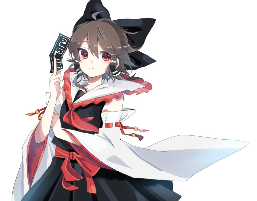 Safebooru - 1girl adapted costume alternate color bow brown hair ...