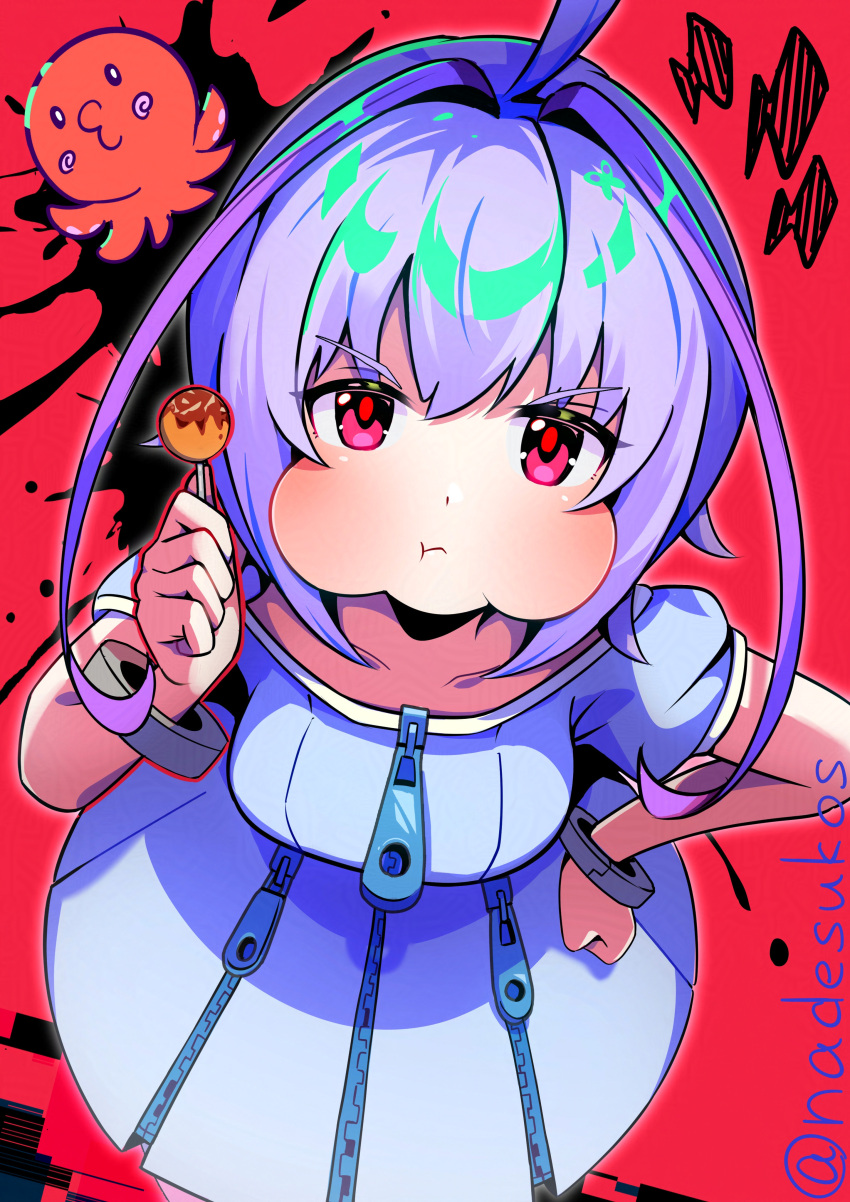 Safebooru - 1girl absurdres ahoge antenna hair azure striker gunvolt blue dress breasts cowboy ...