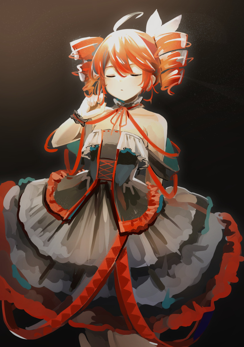 Safebooru - 1girl absurdres ahoge alternate costume armpit crease bare shoulders belt black ...