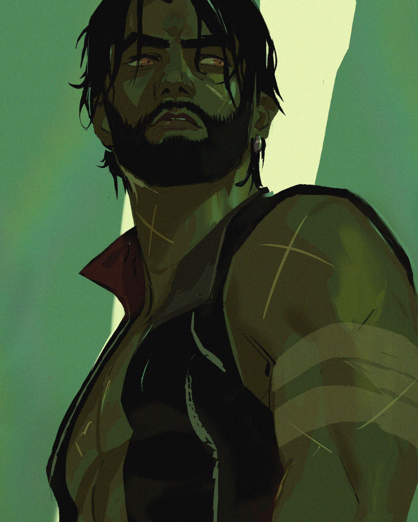 Safebooru - 1boy arcane: league of legends arcane jayce bare pectorals ...