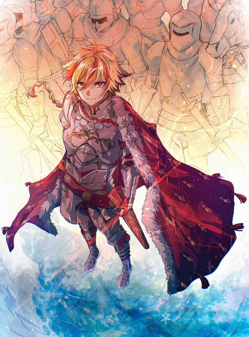 Safebooru - 6+boys absurdres afloat ahoge anohito (amaruno110) armor ...