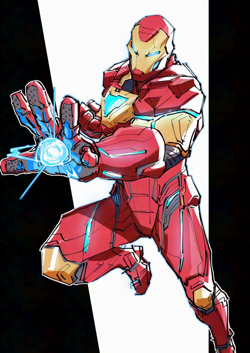 Safebooru - 1boy arc reactor armor avengers (series) full armor helmet highres iron man iron man ...
