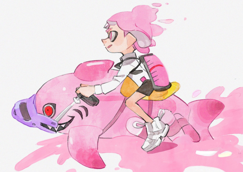 Safebooru - 1girl animal backpack bag highres ink tank (splatoon ...