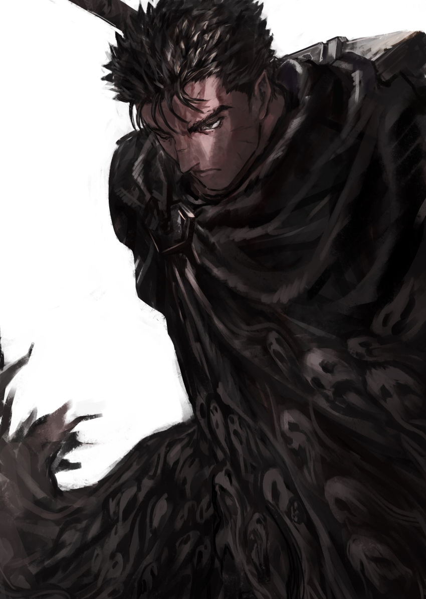 Safebooru - 1boy absurdres berserk black cloak black hair chenrong96 ...