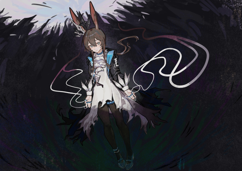 Safebooru - 1girl absurdres amiya (arknights) animal ear fluff animal ears arknights black ...