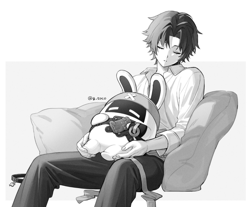 Safebooru - 1boy asaba harumasa asaba harumasa bangboo bangboo (zenless ...