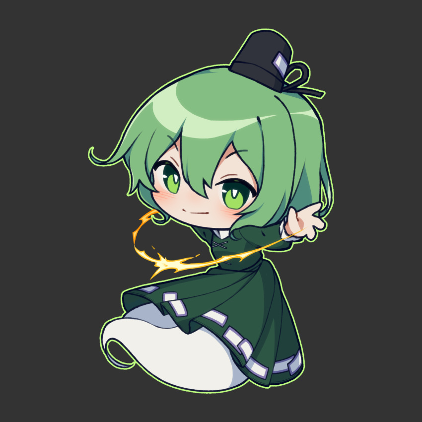 Safebooru - 1girl azurereindeer black hat blush chibi chibi only closed ...