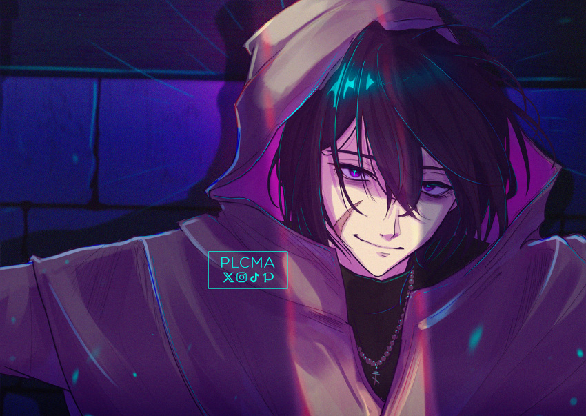 Safebooru - 1boy artist name bags under eyes black hair bungou stray ...