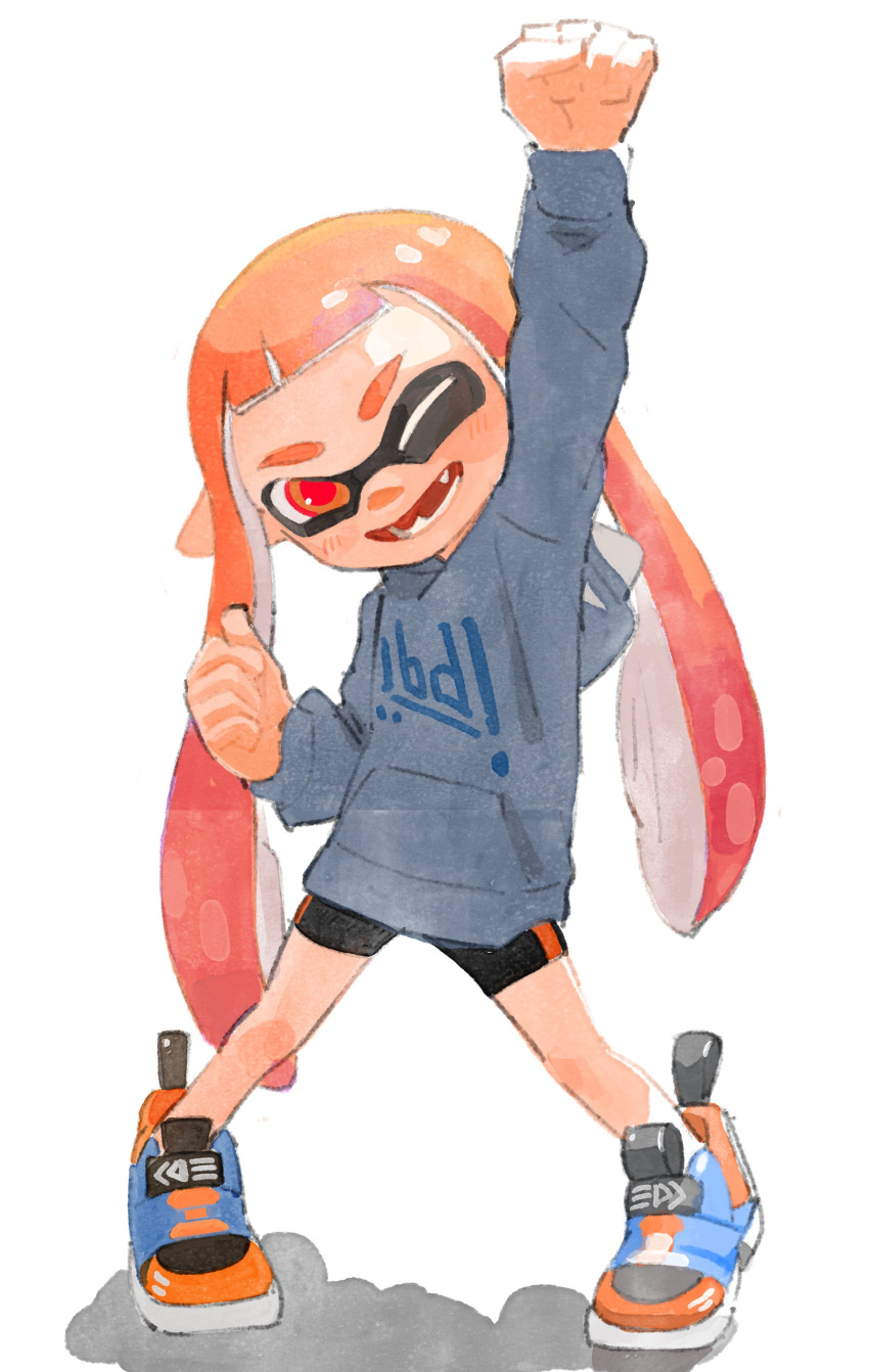 Safebooru - 1girl absurdres full body highres hood hoodie inkling ...