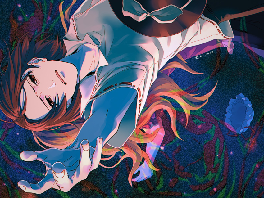 Safebooru - 2girls arm up back-to-back blonde hair bow brown eyes brown ...