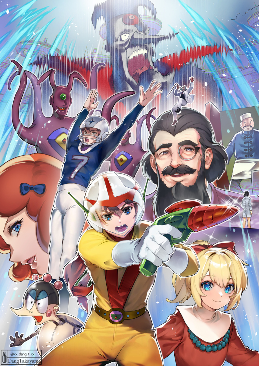 Safebooru - 2girls american football helmet american football uniform ...