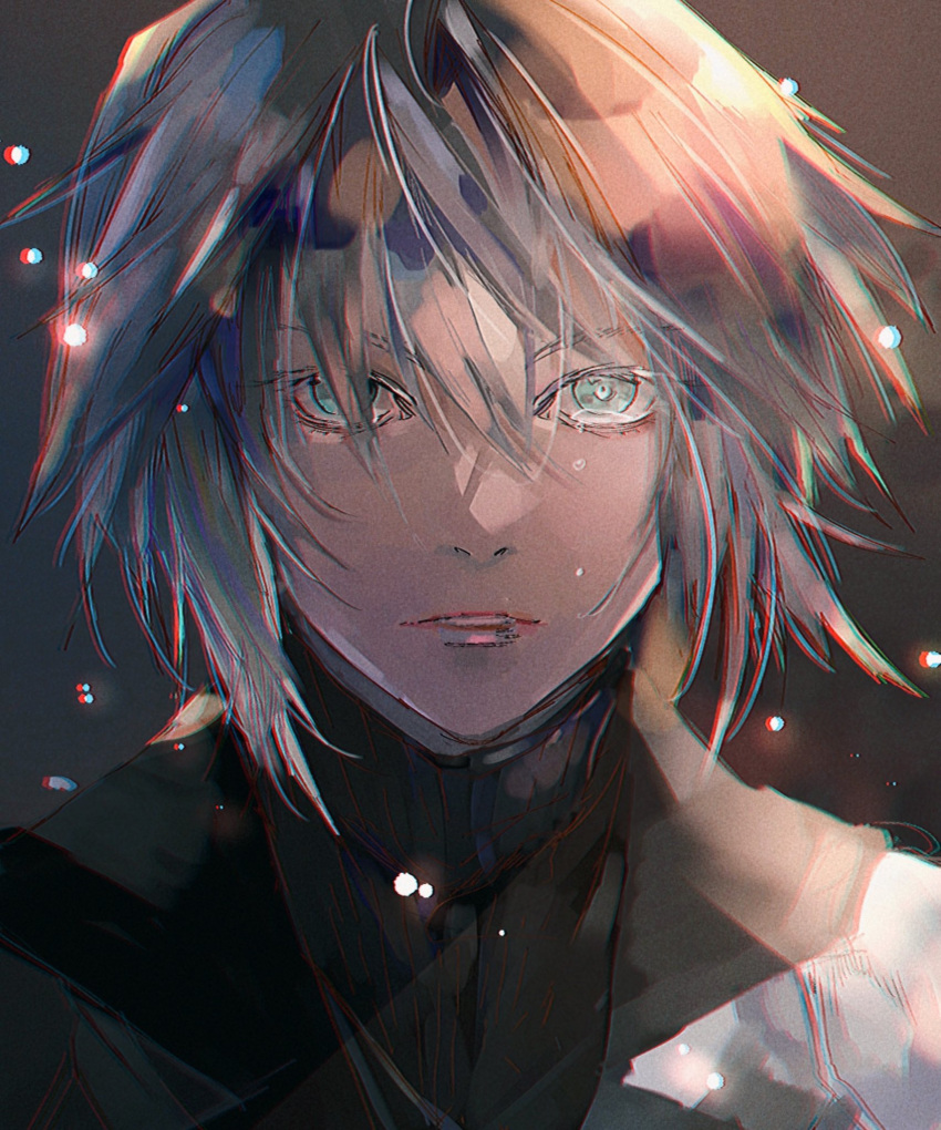 Safebooru - 1boy bishounen black shirt bombyxmori ckr commentary crying ...