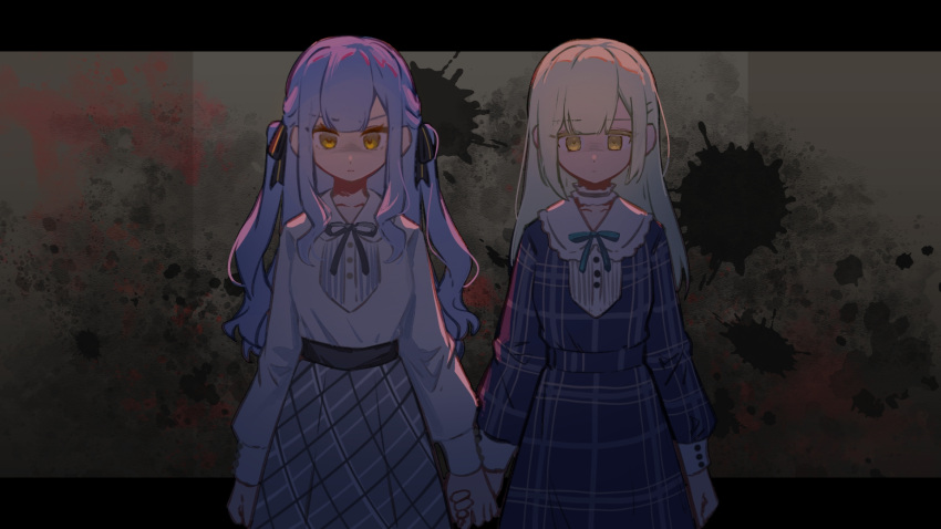 Safebooru - 2girls bang dream! bang dream! it's mygo!!!!! black ribbon blue dress blue hair ...