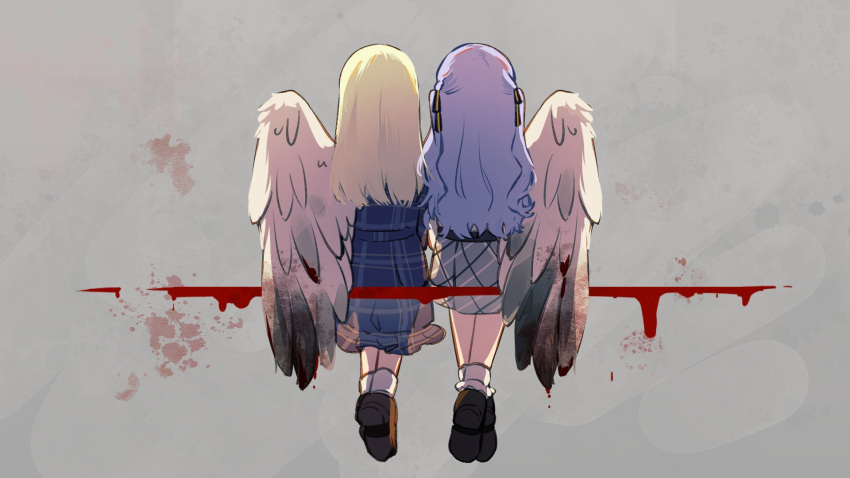 Safebooru - 2girls bang dream! bang dream! it's mygo!!!!! black ribbon blonde hair blood blue ...