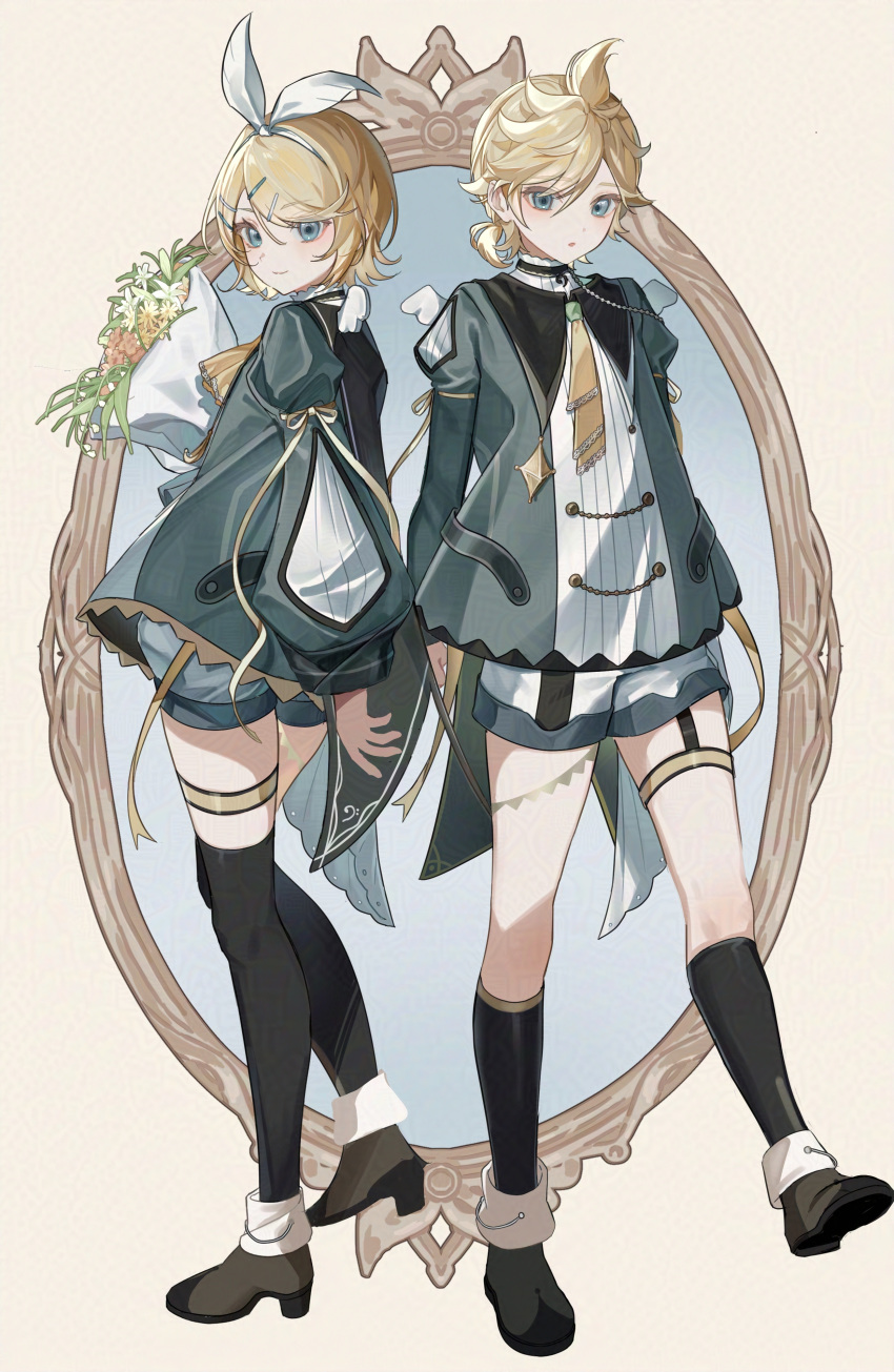 Safebooru - 1boy 1girl absurdres alternate costume anniversary arms behind back bishounen black ...