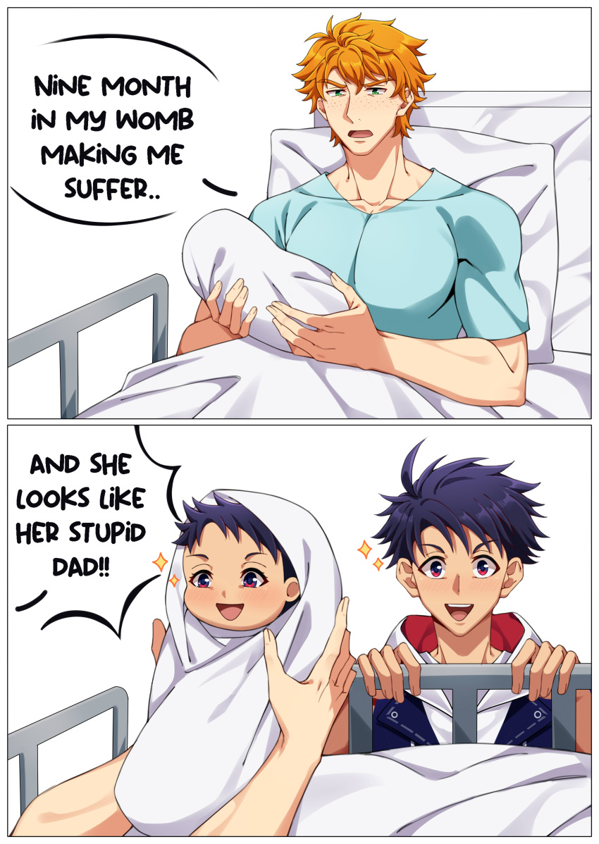 Safebooru - ace anderson baby bryce callahan funny jock studio (blits ...
