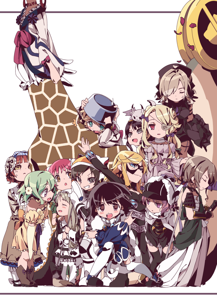 Safebooru - @nyannyan absurdres akane (mahoiku) black hair black mask ...