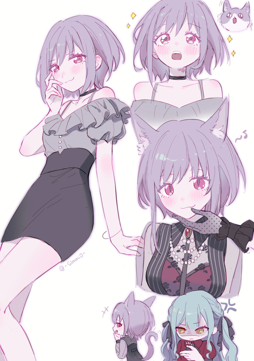 Safebooru - 2girls :3 absurdres amoris (bang dream!) anger vein animal ear fluff animal ears ...