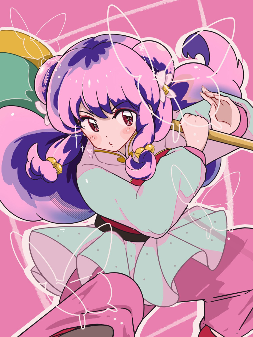 Safebooru - 1girl bell bug butterfly chinese clothes chui (weapon ...