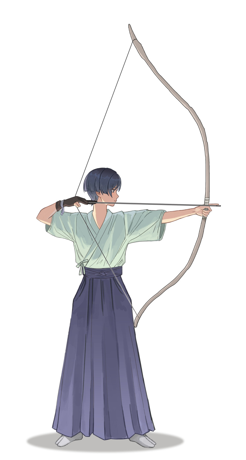 Safebooru - 1boy absurdres aiming alternate costume archery arrow (projectile) black eyes black ...