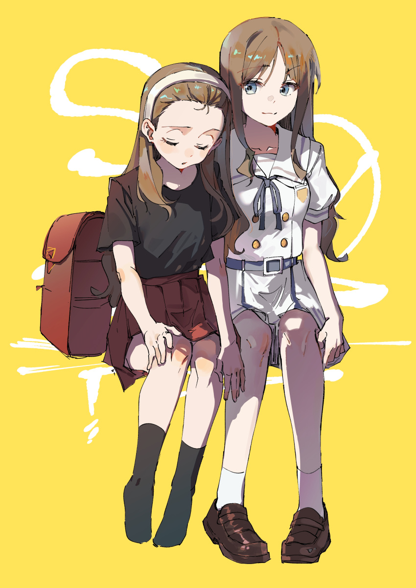 Safebooru - 2girls absurdres backpack bag bang dream! bang dream! it's mygo!!!!! belt black ...