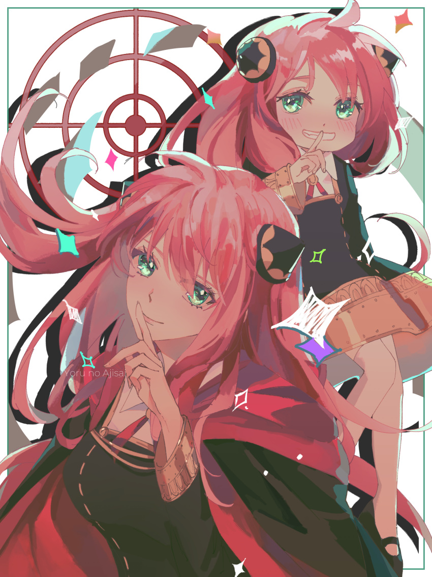 Safebooru - 2girls aged up anya (spy x family) cape child cone hair bun eden academy school ...
