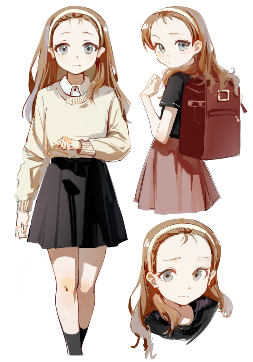 Safebooru - 1girl backpack bag bang dream! bang dream! it's mygo!!!!! black shirt black skirt ...