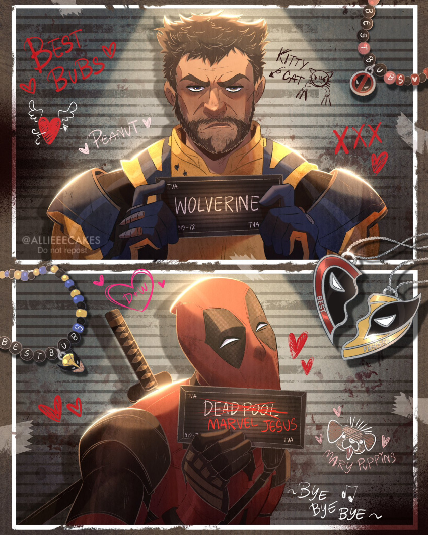 Safebooru - 2boys allieeecakess arrow through heart artist name barbie ...