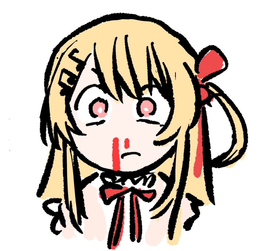 Safebooru - 1girl blonde hair blood chibi cropped shoulders henriiku ...