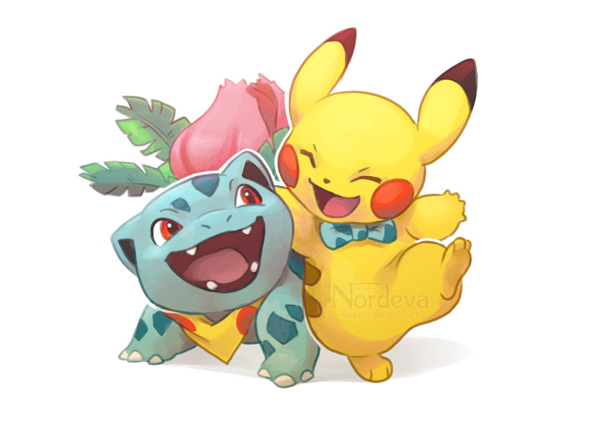 Safebooru - animal print bow bowtie claws closed eyes full body happy ...