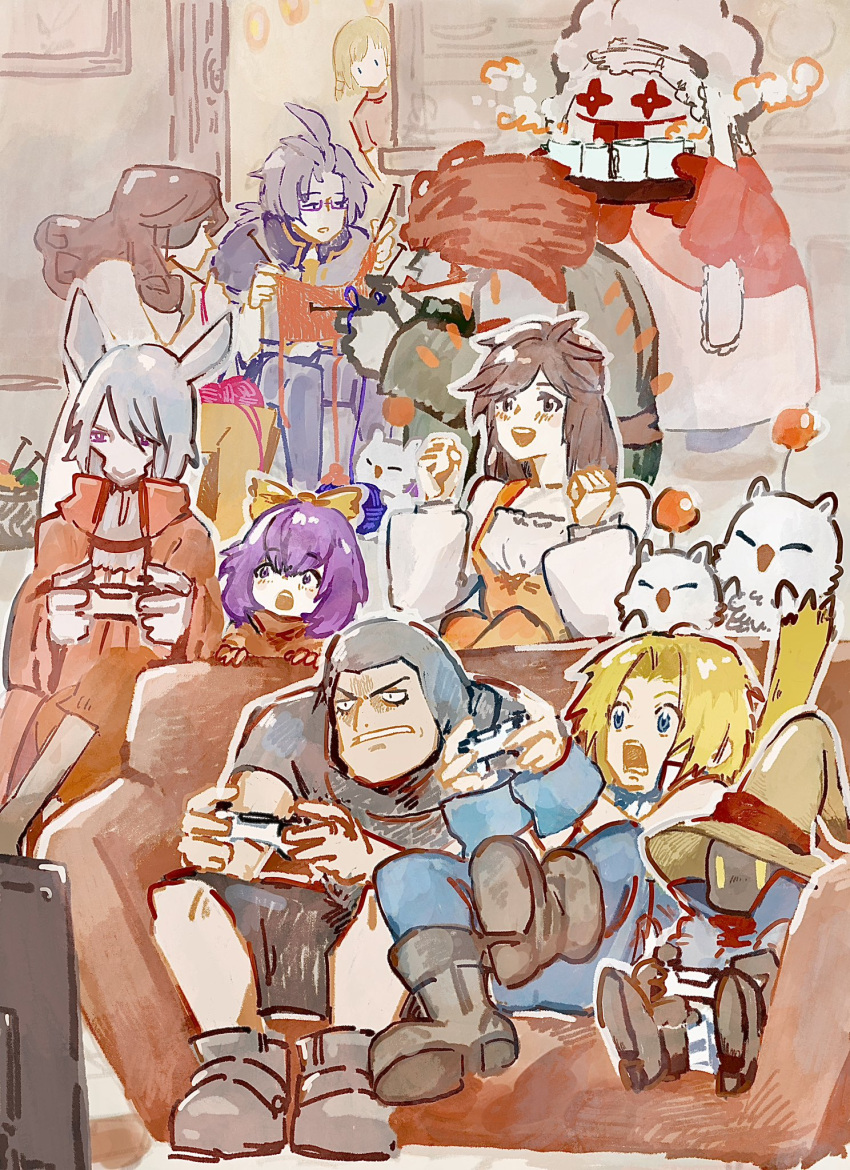 Safebooru - 1other 5boys 5girls adelbert steiner animal ears beatrix ...