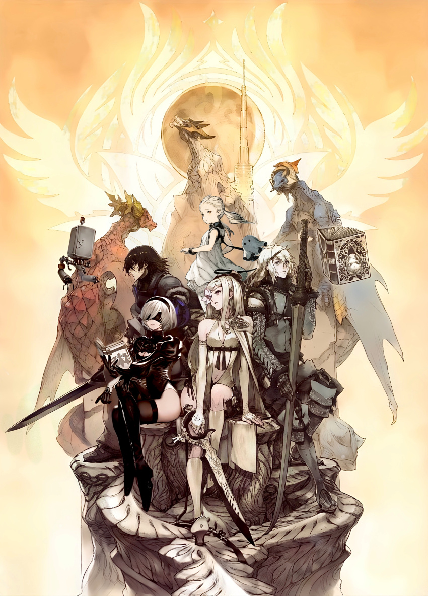Safebooru - 2b (nier:automata) absurdres angel (drag-on dragoon) caim ...