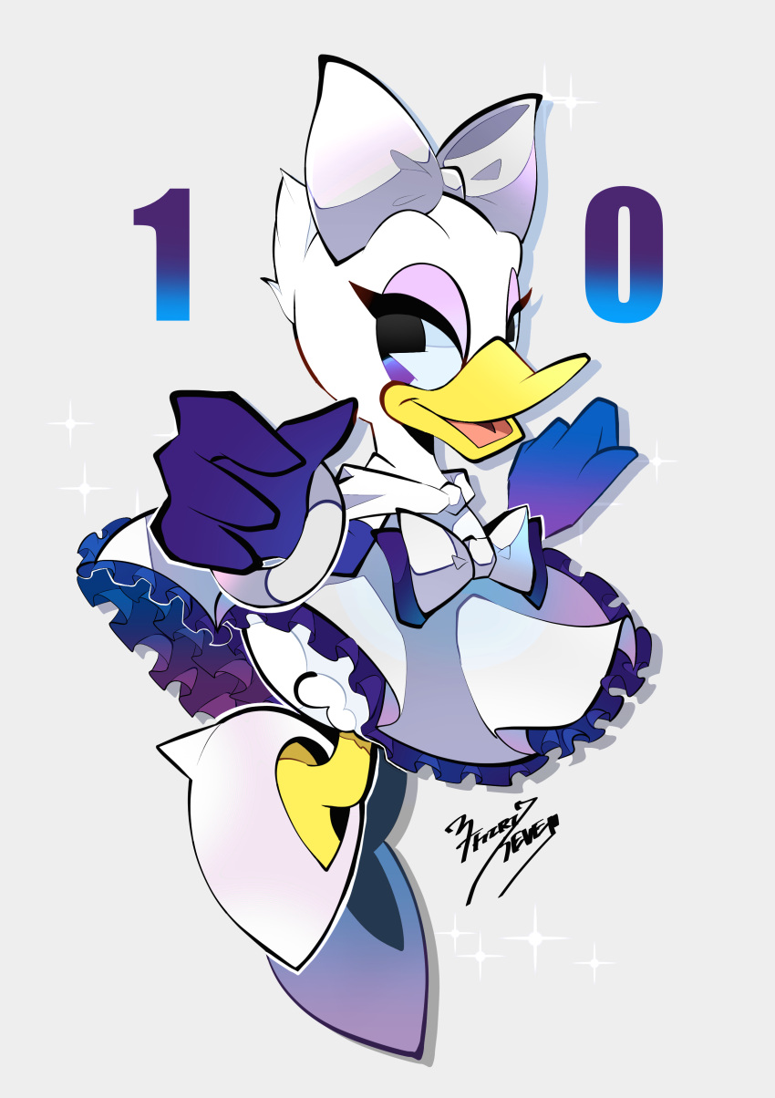 Safebooru 1girl Absurdres Alternate Costume Bow Daisy Duck Disney 2614
