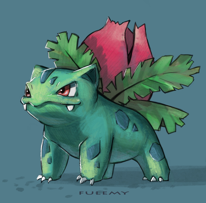 Safebooru - animal focus artist name blue background claws closed mouth ...