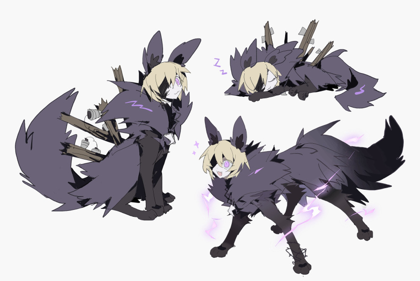 Safebooru - 1girl :3 absurdres barbed wire blonde hair coat don quixote ...