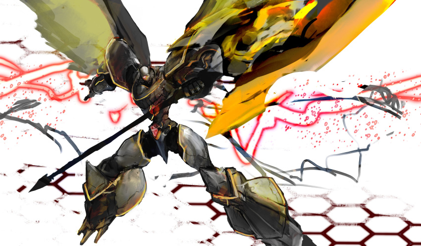 Safebooru - absurdres alphamon alphamon ouryuuken armor black armor ...