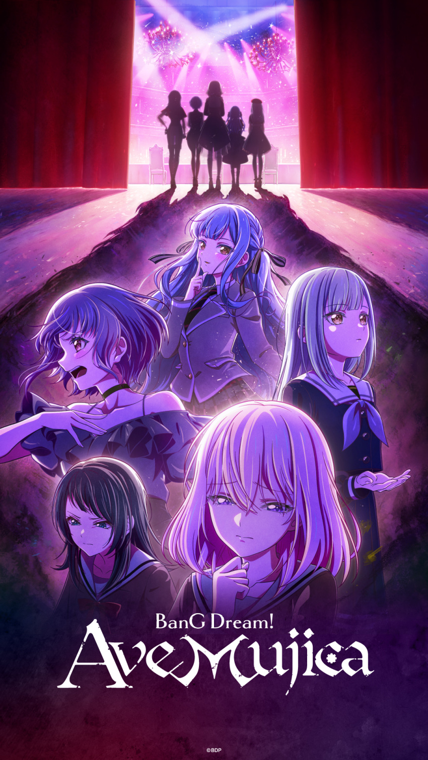 Safebooru - 5girls amoris (bang dream!) artist request ave mujica (bang dream!) bang dream! bang ...