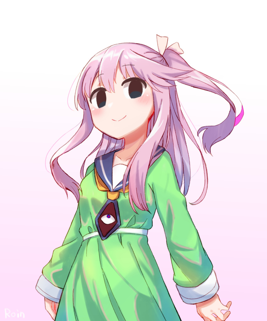 Safebooru - 1girl black eyes blue sailor collar blush breasts closed mouth dress gradient ...