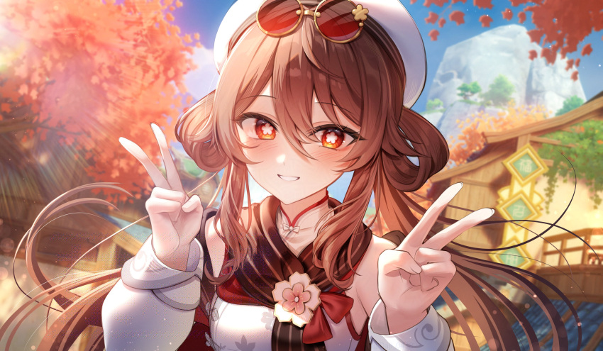 Safebooru - 1girl absurdres blush brown hair commentary request daji ...