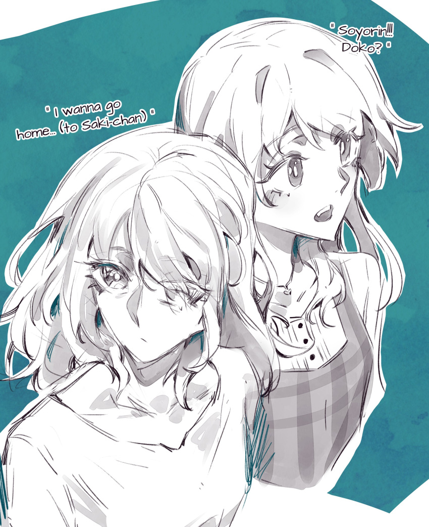 Safebooru - 2girls absurdres bang dream! bang dream! it's mygo!!!!! chihaya anon closed mouth ...