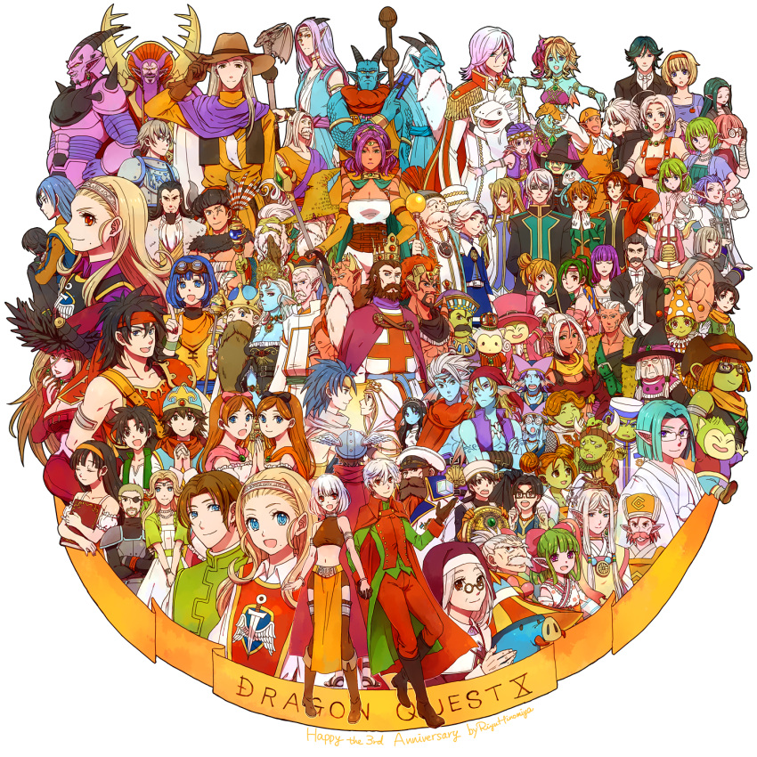 Safebooru - 6+boys 6+girls alvin (dq10) anlucea anlucea the maluminary anniversary aria (dq10 ...